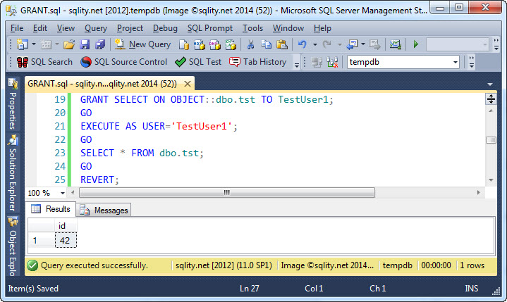 How To GRANT Permissions In T SQL Sqlity