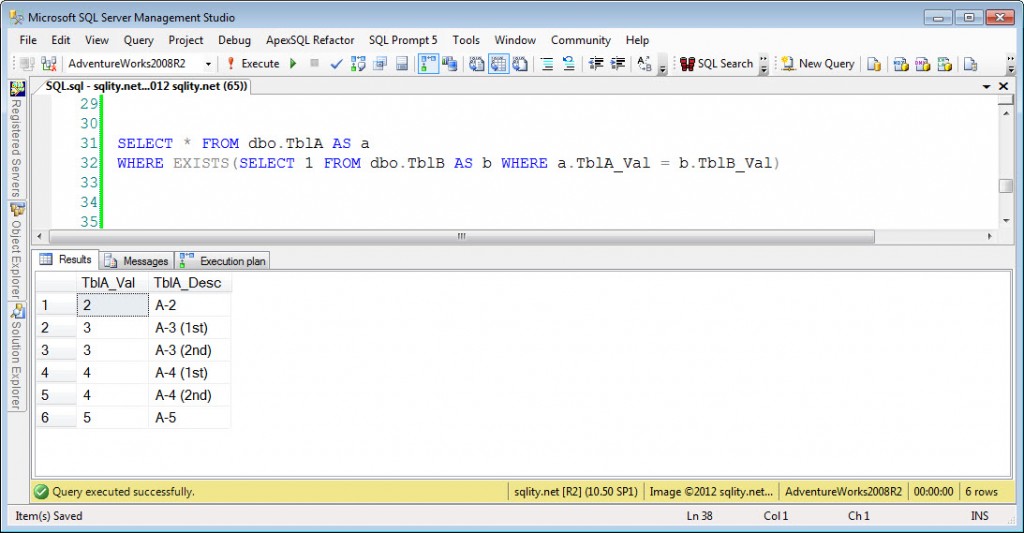 A Join A Day – The Left Semi Join - sqlity.net