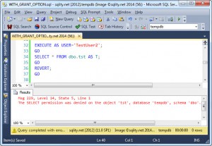 WITH GRANT OPTION: How to Delegate your Permission Management - sqlity.net